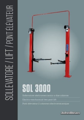 SOL 3000 Electro-Mechanical Two-Post Lifts for Cars up to 3 t Capacity ...